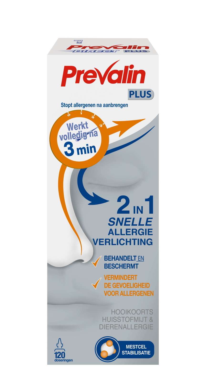 Prevalin Direct Plus Neusspray: snelle allergie verlichting | Prevalin