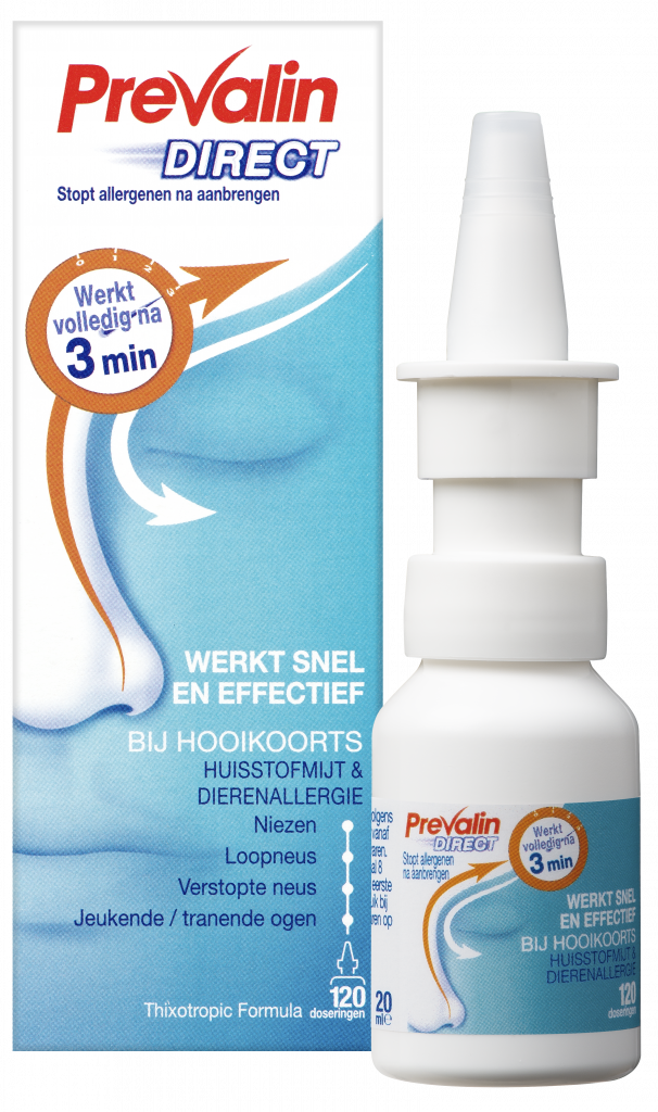Prevalin Direct Neusspray: voorkomt een allergische reactie | Prevalin