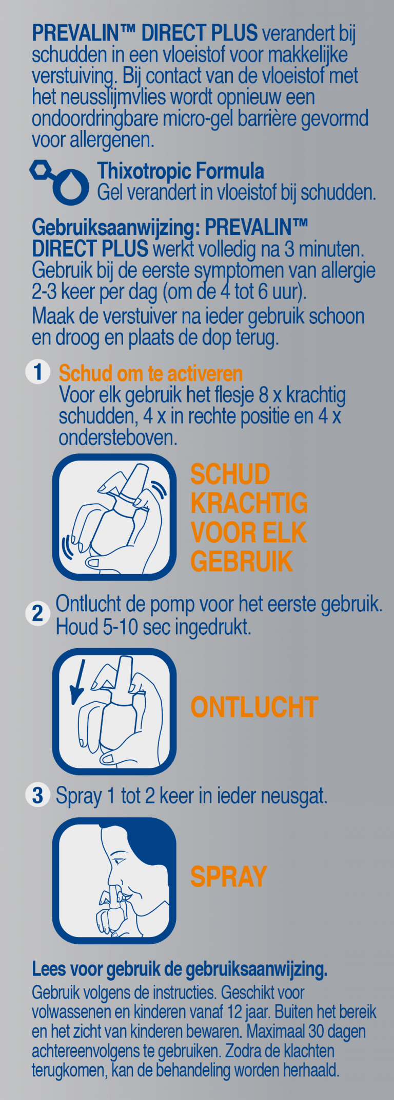 Prevalin Direct Plus Neusspray: snelle allergie verlichting | Prevalin