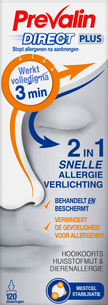 Prevalin Direct Plus Neusspray: snelle allergie verlichting | Prevalin